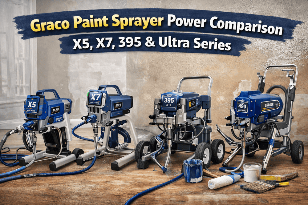 Graco Paint Sprayer Power Comparison: X5, X7, 395 & Ultra Series